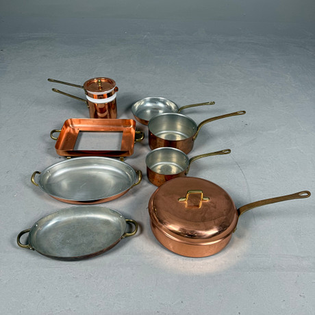 A set of 8 copper objects, Krögarhuset. Silver & Metals - Pewter, Brass ...