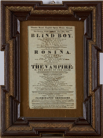 ADVERTISEMENT/POSTER, The Theatre Royal English Opera House, “Blind Boy ...