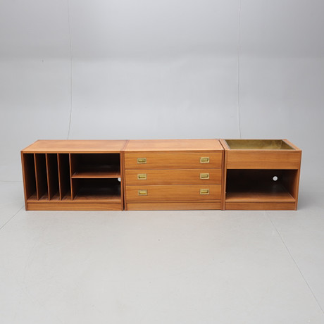 3-piece stereo bench, walnut, 1960s/70s. Furniture - Chests of drawers ...