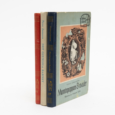 TOVE JANSSON, böcker, 3 st, Mumin. Böcker, Kartor & Handskrifter ...