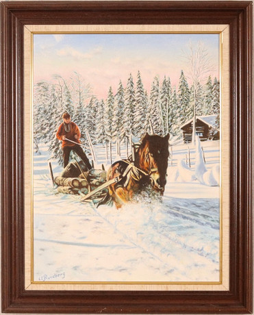 CARL-ERIC RUNDBERG. Oil on canvas. Art - Paintings - Auctionet