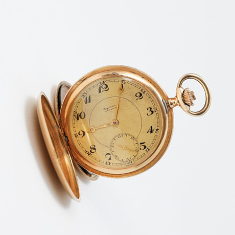 POCKET WATCH, 14k gold, Engström, Stockholm, weight approx. 79 gram ...