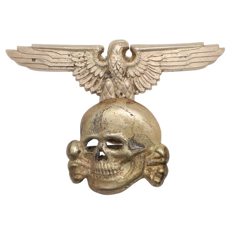 A SECOND WORLD WAR GERMAN SS PEAKED CAP EAGLE SET. Weapons & Militaria ...