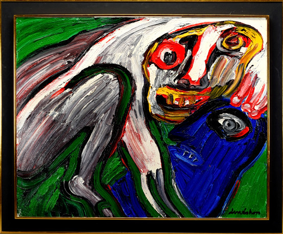 BENGT LINDSTRÖM. Olja på duk, "Den stora festen" Signerad, 1970-tal ...