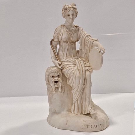 Figure of lady Thalia in biscuit. Ceramics & Porcelain - European ...