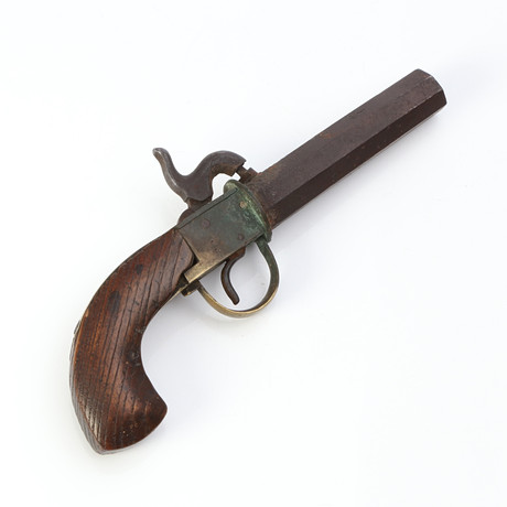 IMPACT LOCK GUN. Steel, brass and elm. 19th century. Weapons ...