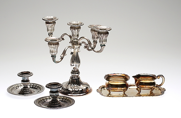 NEW SILVER OBJECTS, 6 parts, 1900s. Silver & Metals - Other metals ...