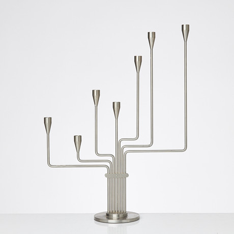 PIET HEIN. Candlestick, “Karlavagnen”, Denmark, marked Piet Hein ...