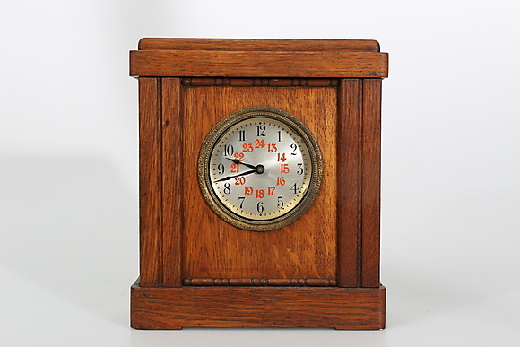 "SAVINGS CLOCK" oak 20th century first half. Clocks & Watches - Table ...