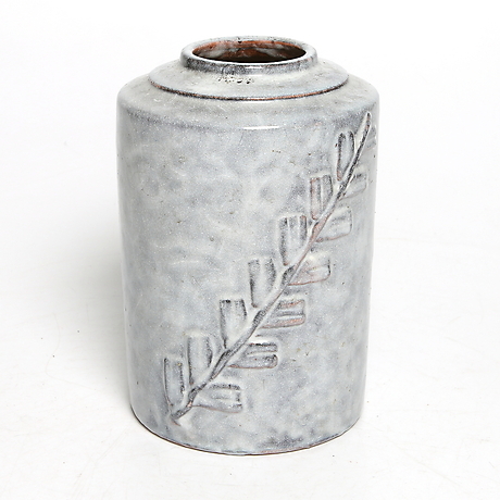 HILDUR HAGGÅRD. Vase, ceramics, own workshop, monogram signed, first ...