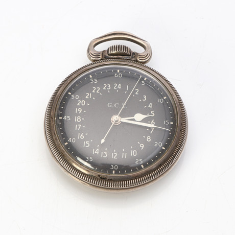 HAMILTON WATCH CO, POCKET WATCH. 24 hours. United States, 20th century ...