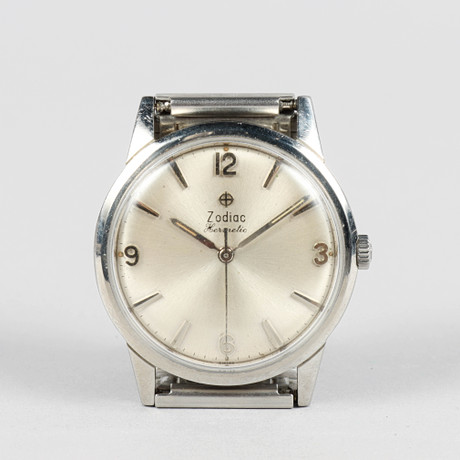 Zodiac 'Hermetic', stål, automatic. Klockor & Ur - Armbandsur - Auctionet