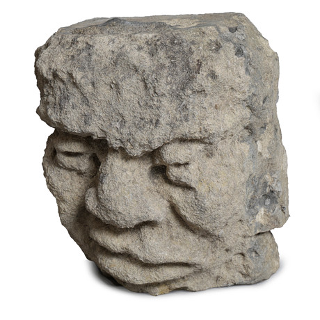 A MEDIEVAL STONE GROTESQUE HEAD, 12TH/15TH CENTURY. Art - Sculptures ...