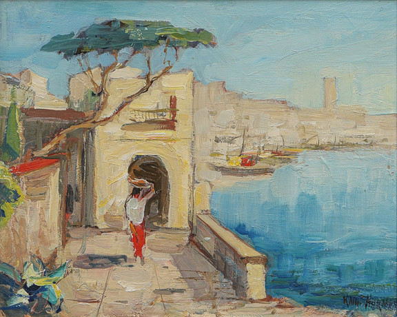 KNUT NORMAN. Oil on panel, signed. Art - Paintings - Auctionet