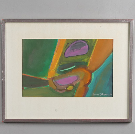 LENNART KINDGREN. WATERCOLOUR, signed, dated -80. Art - Engravings ...