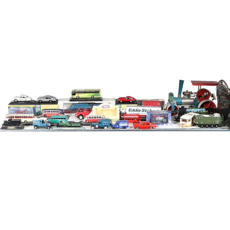 A COLLECTION OF DIECAST MODEL BUSES, LORRIES AND TRAINS. Toys - Toys ...