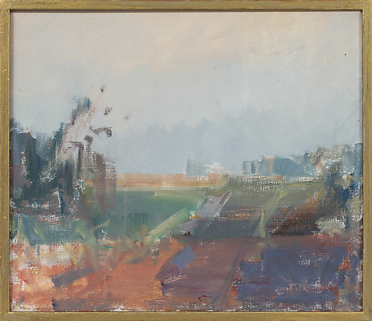 LARS FALK. "Coast-76". Oil on canvas, signed. Art - Paintings - Auctionet