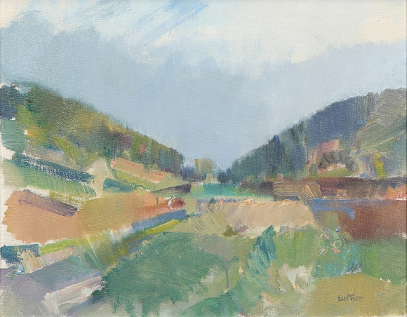 LARS FALK. Oil painting on canvas. Landscape. Signed. Art - Paintings ...