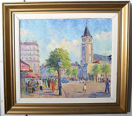 FREDE SALLING. Oil on canvas, Paris, signed F Salling. Art - Paintings ...