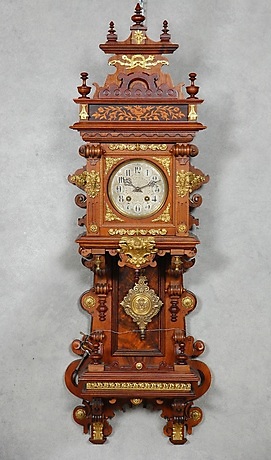 PENDULUM, neo-Renaissance, Lenzkirch, dated October 31, 1880. Clocks ...
