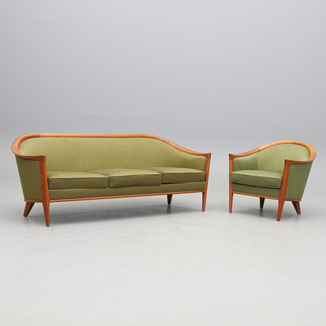 BERTIL FRIDHAGEN. A “Aristokrat” sofa and armchair by the Andersson ...