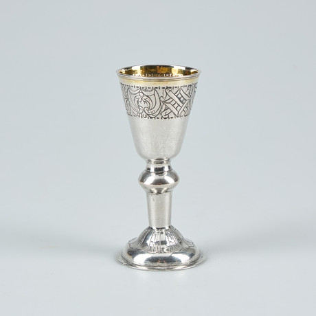 CHALICE, silver, makers mark IGH, possibly Germany, 18th century ...