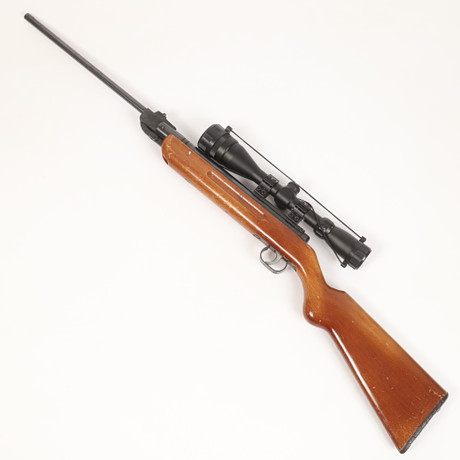AIR RIFLE WITH BINOCULAR SIGHT, Bavaria 55. Weapons & Militaria ...