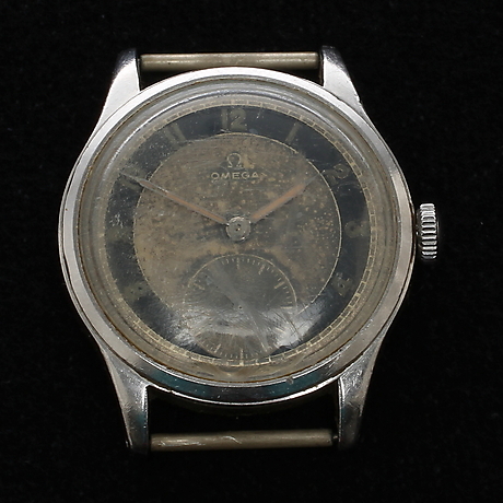 BRACELET WATCH, Omega, Sovereign, cal. 30.T2 PC, manual, steel case ...