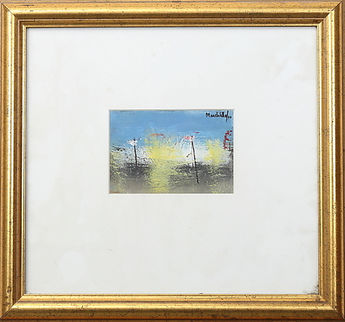 MARCHÉLLO. Vegetation, oil on paper, signed. Art - Paintings - Auctionet