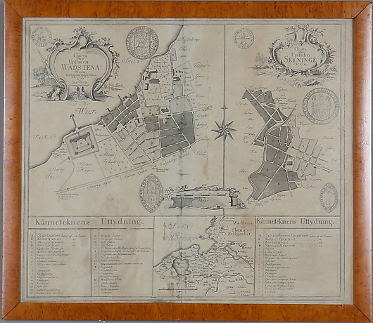 KARTA, Kopparstick, Jonas Brolin, 1700-talets slut. Konst - Grafik ...
