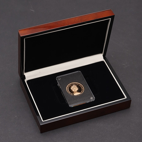 AN ELIZABETH II PROOF TWO POUND GOLD COIN, 1980. Coins, Medals & Stamps ...