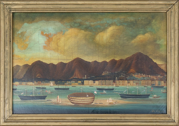 FU MING YE. Olja på duk, signerad. Konst - Måleri - Auctionet