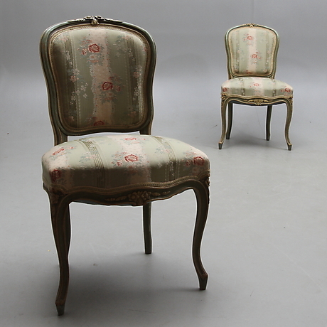 SILLAS, 1 par, estilo rococó, década de 1900. Muebles - Sillas y ...