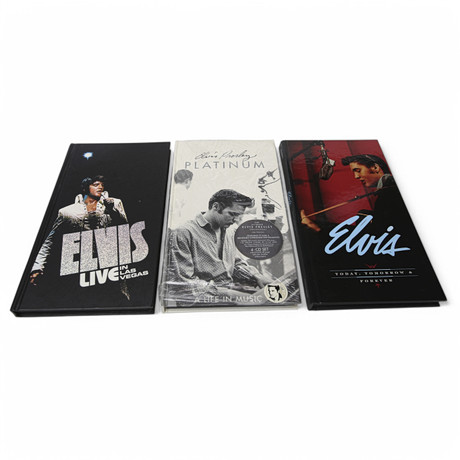 ELVIS PRESLEY. Collection boxes with 4 CDs in each, a total of 3 boxes ...