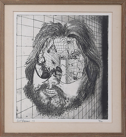 KJELL ENGMAN. Lithograph, numbered 9/20, signed and dated -73. Art ...