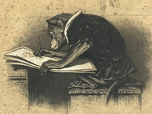 ALEXANDRE GABRIEL DECAMPS. Apa. Drawing, signed Decamps. Art - Drawings ...