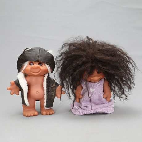 TROLL, två stycken, Danmark. Leksaker - Dockor & Nallar - Auctionet