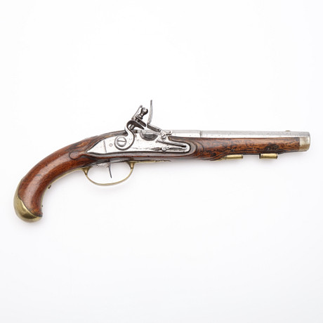 FLINT LOCK GUN, CIRCA 1800, WESTERN EUROPEAN TYPE. Weapons & Militaria ...