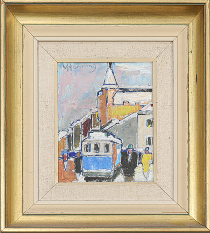 WILHELM HENNING. Olja på duk, signerad. Konst - Måleri - Auctionet