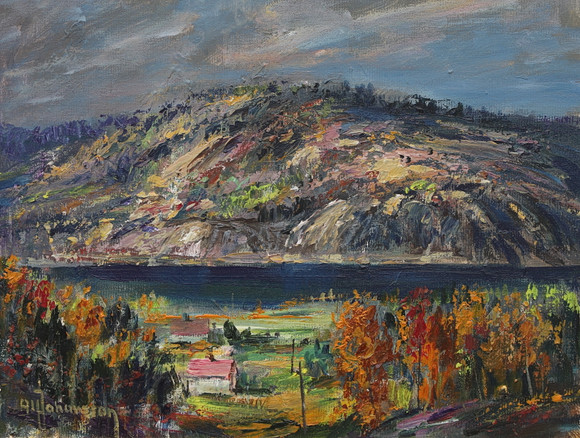 ALF JOHANSSON. Oil on panel, “Landscape at Henån”, signed. Art ...