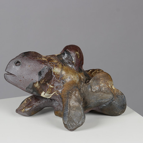 STEN LYKKE MADSEN ( 1937-2020). Unika skulptur i form av fabelfigur ...
