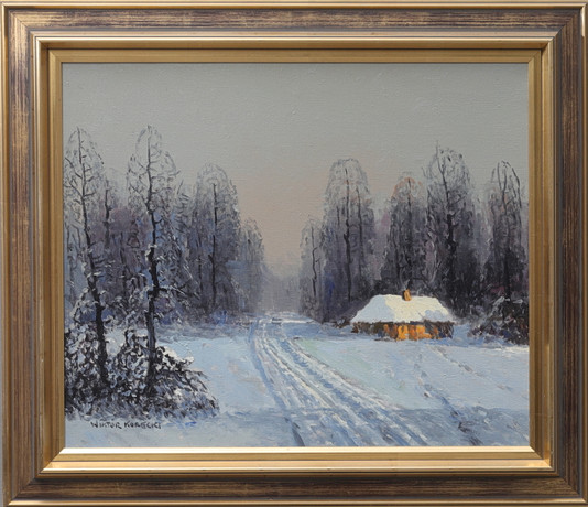 WIKTOR KORECKI. oil on canvas, signed. Art - Paintings - Auctionet