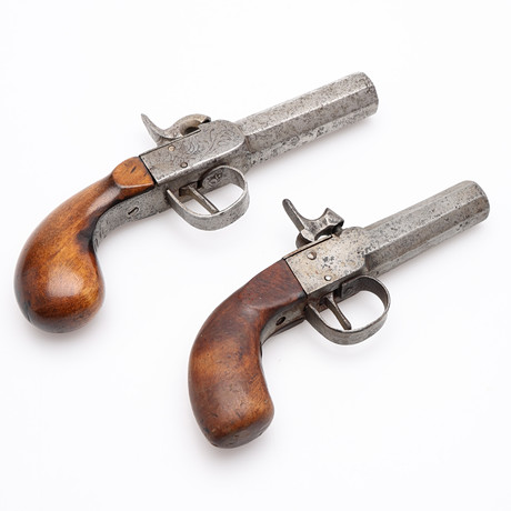 A SET OF TWO GERMAN PERCUSSION LOCK GUNS, 1860S. Weapons & Militaria ...