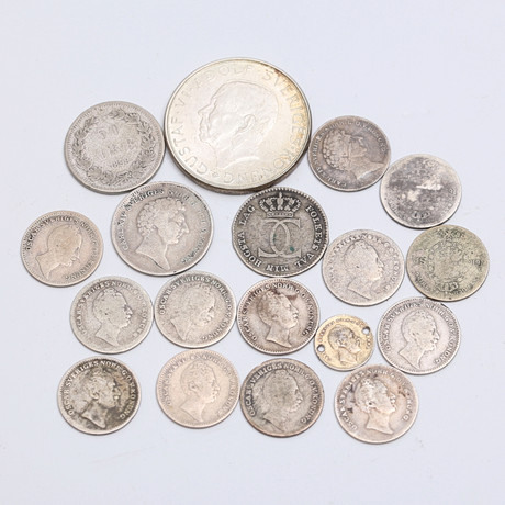 18th/20th century silver coins, 18th/20th century Sweden. Coins, Medals ...