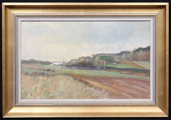 KONRAD SIMONSSON. oil on panel, signed. Art - Paintings - Auctionet