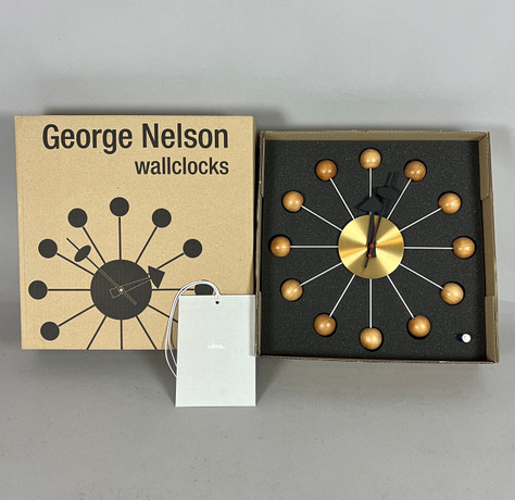 GEORGE NELSON. BALL CLOCK. Clocks & Watches - Wall Clocks - Auctionet