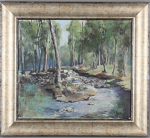 AXEL BORG. oil on canvas, signed. Art - Paintings - Auctionet