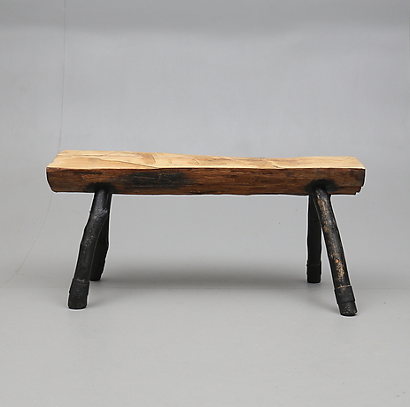 GARDEN BENCH, pear, signed Leif Salomonsson. Garden & Architectural ...