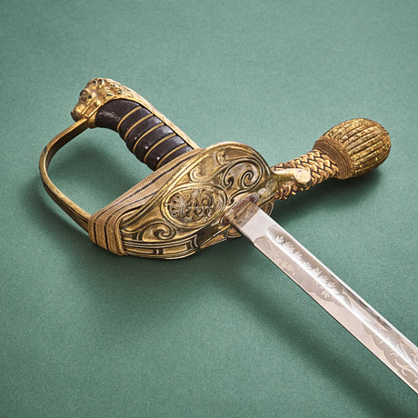 SABEL, Swedish, m/1878, for Navy officer, E. Svalling Eskilstuna, with ...