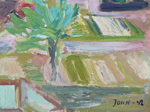 GUNNAR JONN. oil on panel, composition. Art - Paintings - Auctionet
